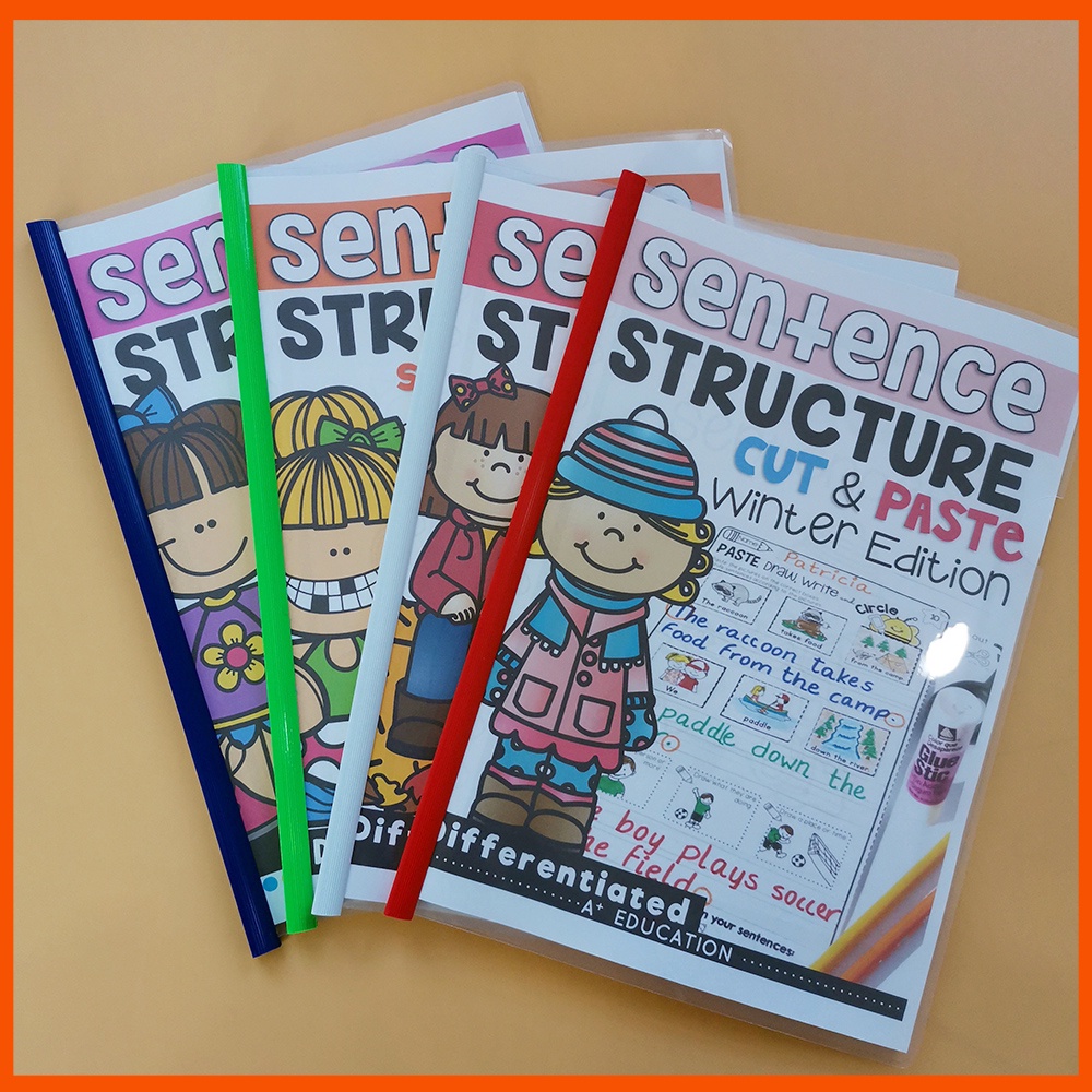 Season Sentence Writing and Cut Paste Sentence Structure Exercise ...