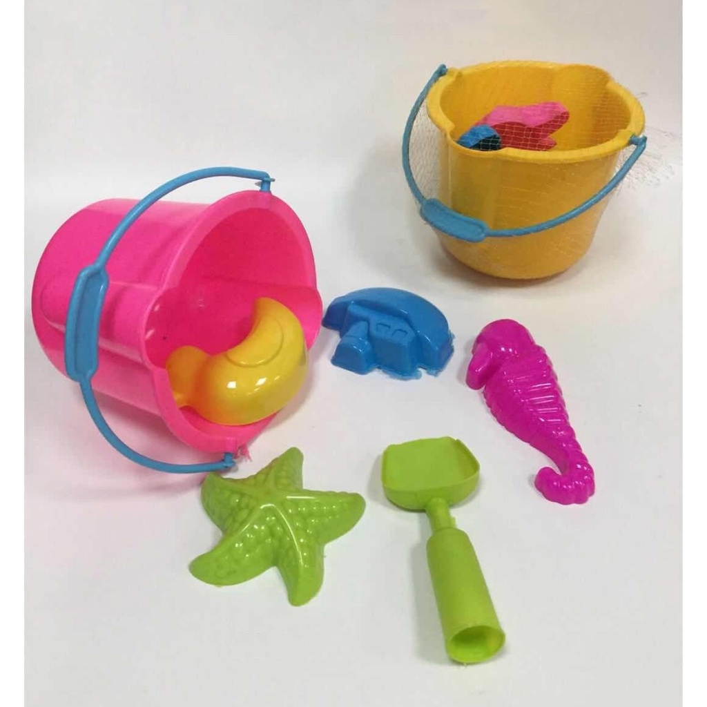 Beach Sand Tools Sets Toys Castle Bucket Kids Sand Mold Children Summer ...