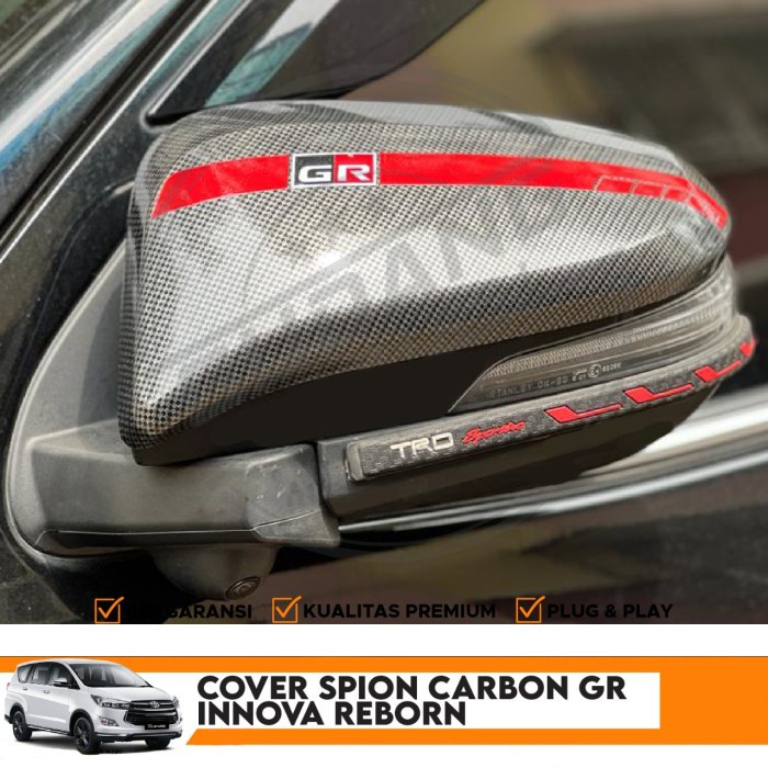 Innova Reborn Carbon GR Sport Car Rear View Mirror Cover, Cute and ...