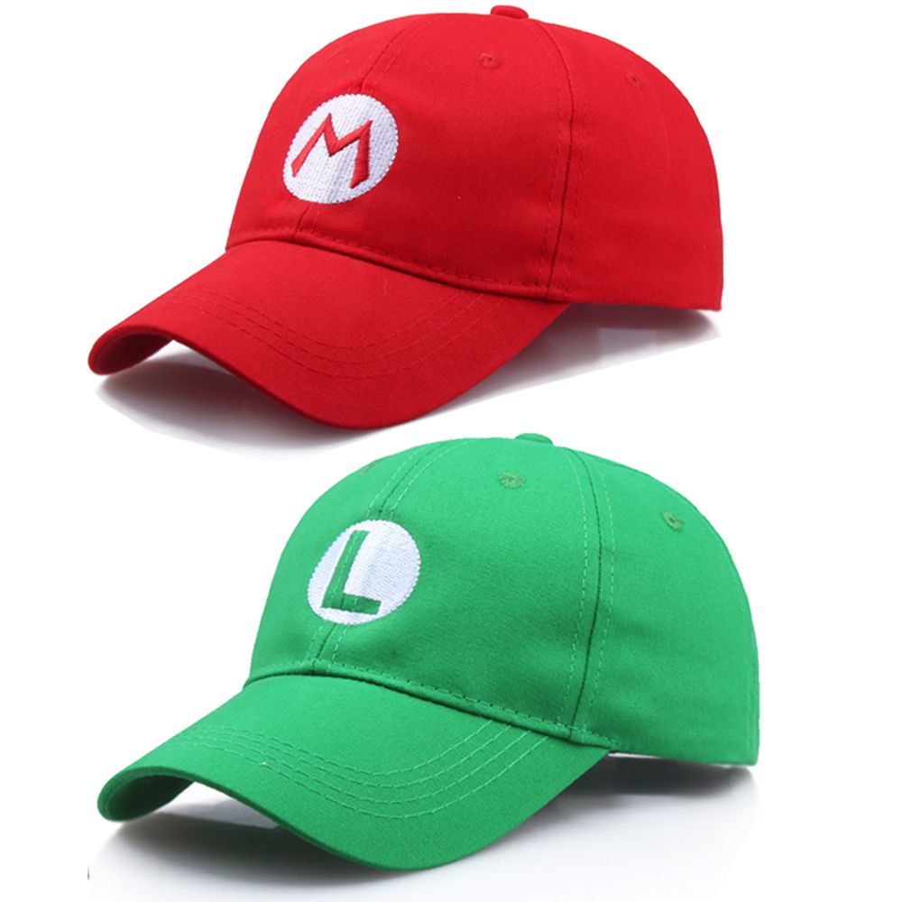 Super Mario cap Bros Chic Luigi Cosplay Adult Size Hat Cap Costume Hats ...
