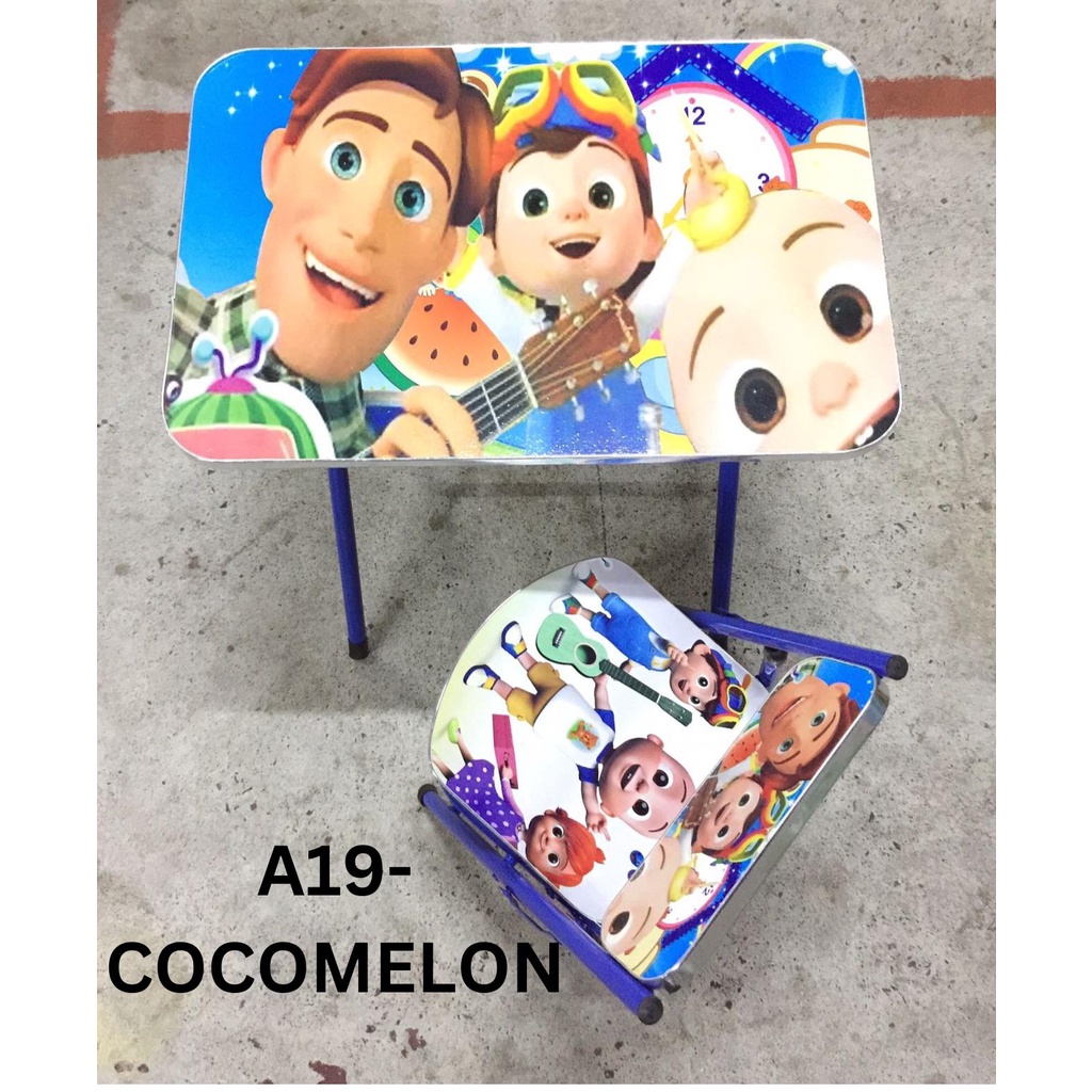Children's Small Table Set cartoon table with chair comfy for Toddlers ...