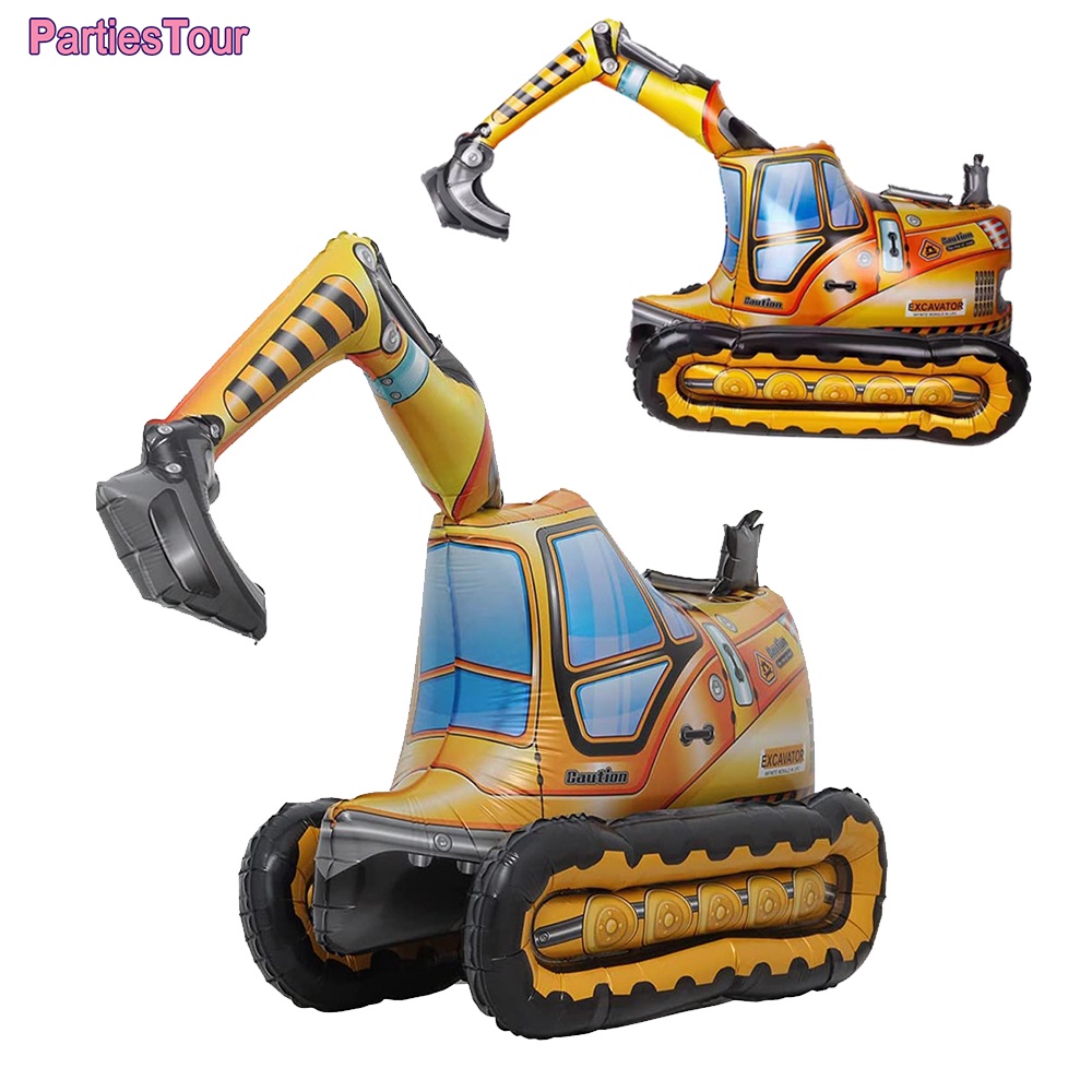 ☃Construction Excavator Balloon standing Inflatable Excavator Balloon ...