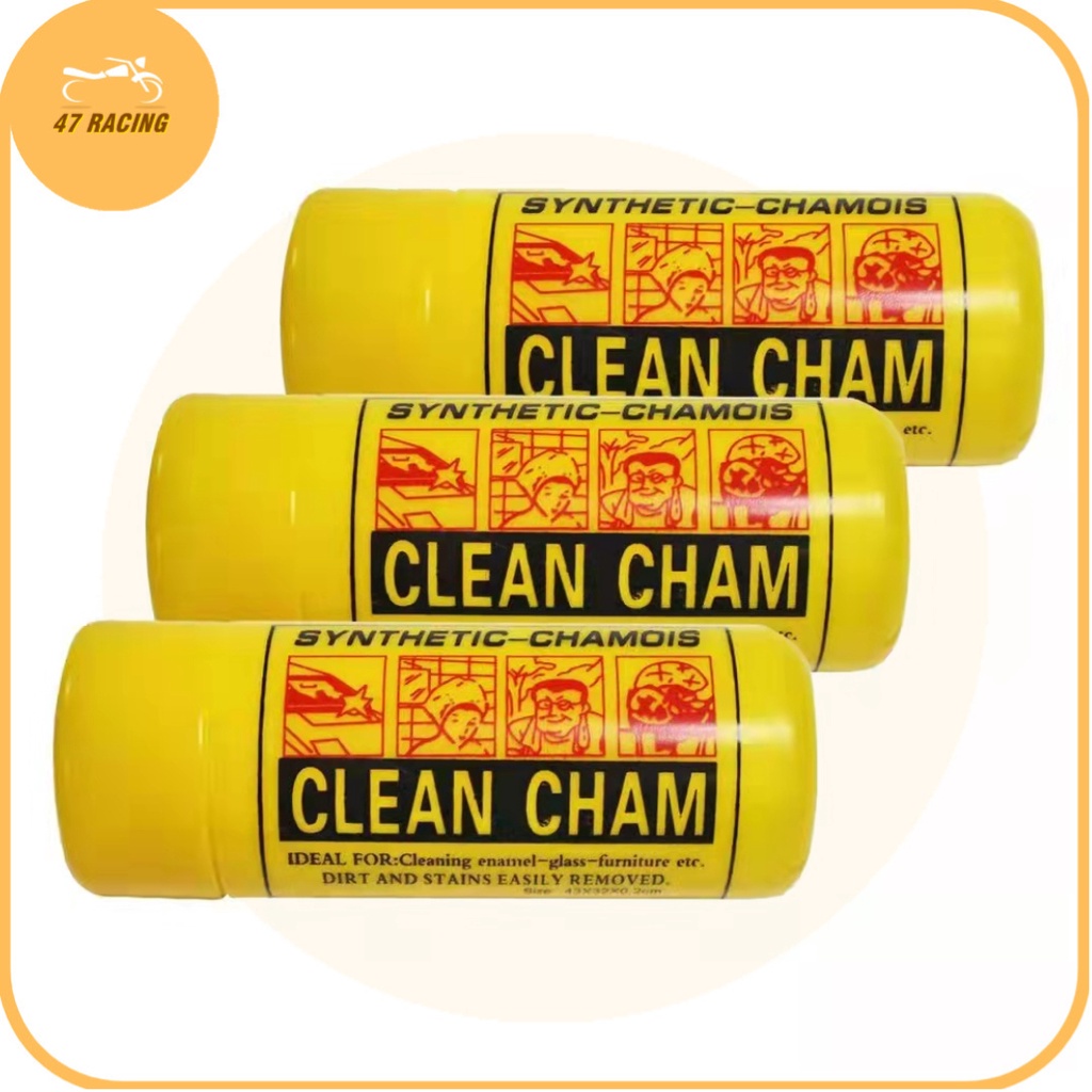CLEAN CHAM For Motorcycle And Cars 1pc Car Wash Towel 47RACING | Shopee ...