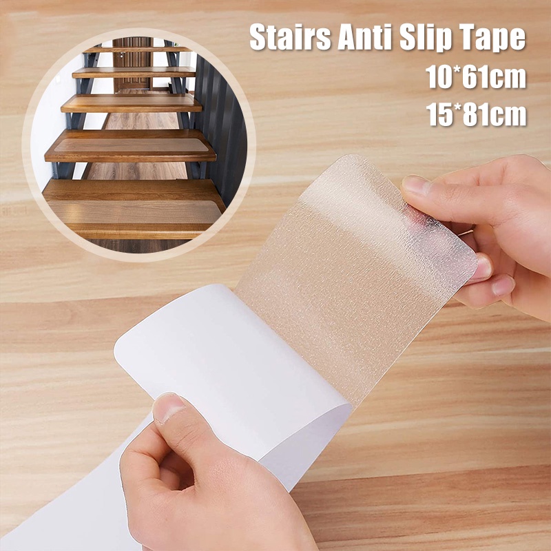 Transparent Anti Slip Strips 10*61/15*81cm Steps Floor Shower Strips ...
