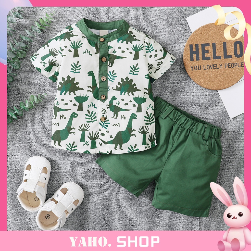 ZXT-Terno For Kid Boy 1-5 Years old Casual Fashion Cartoon Dinosaur ...