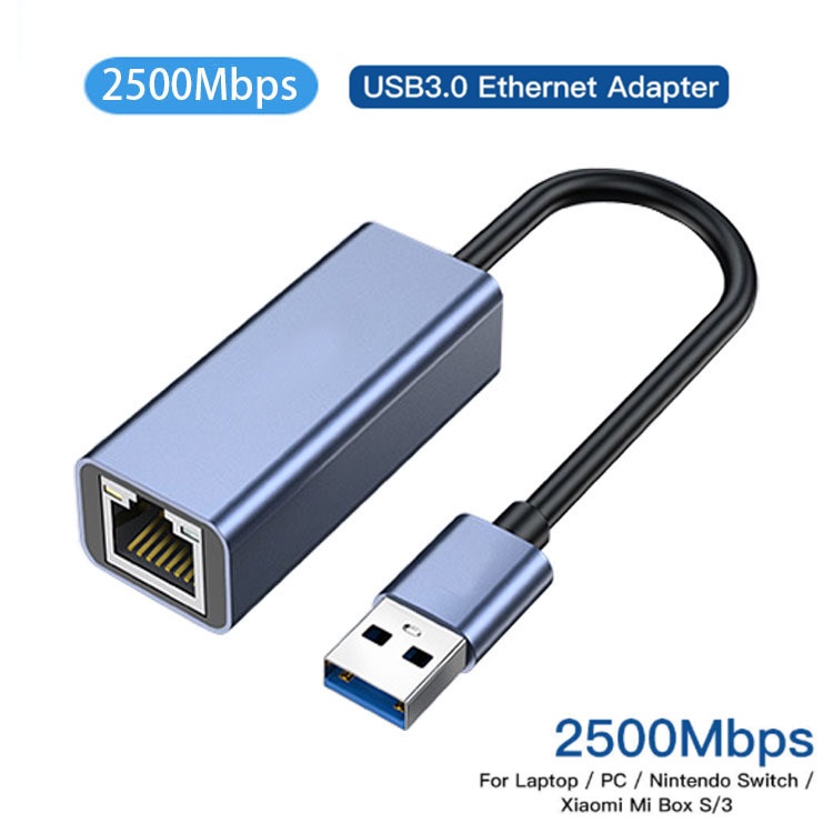 Plugable 2.5G USB Ethernet External Adapter Converter to 2.5 Gigabit ...