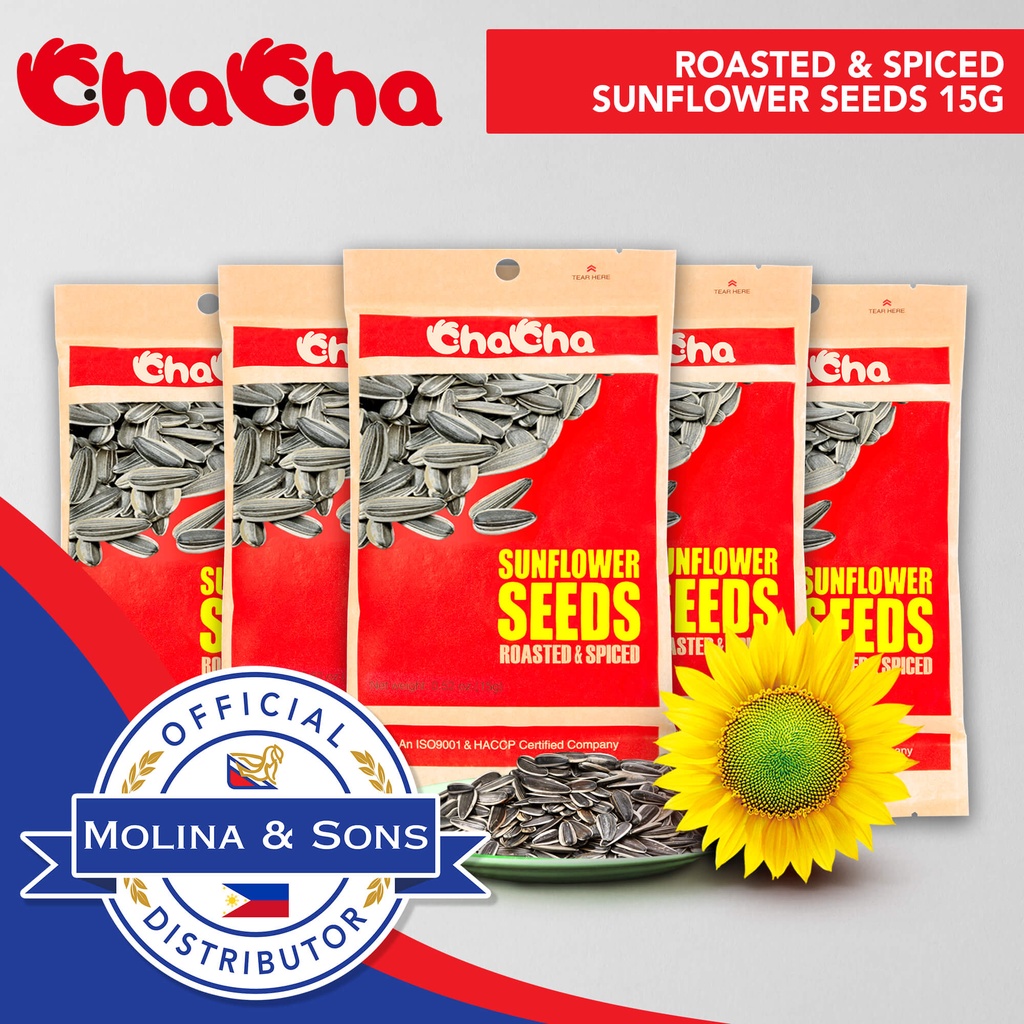CHACHA SUNFLOWER SEEDS 12G (SPICED) - PACK OF 20 | Shopee Philippines
