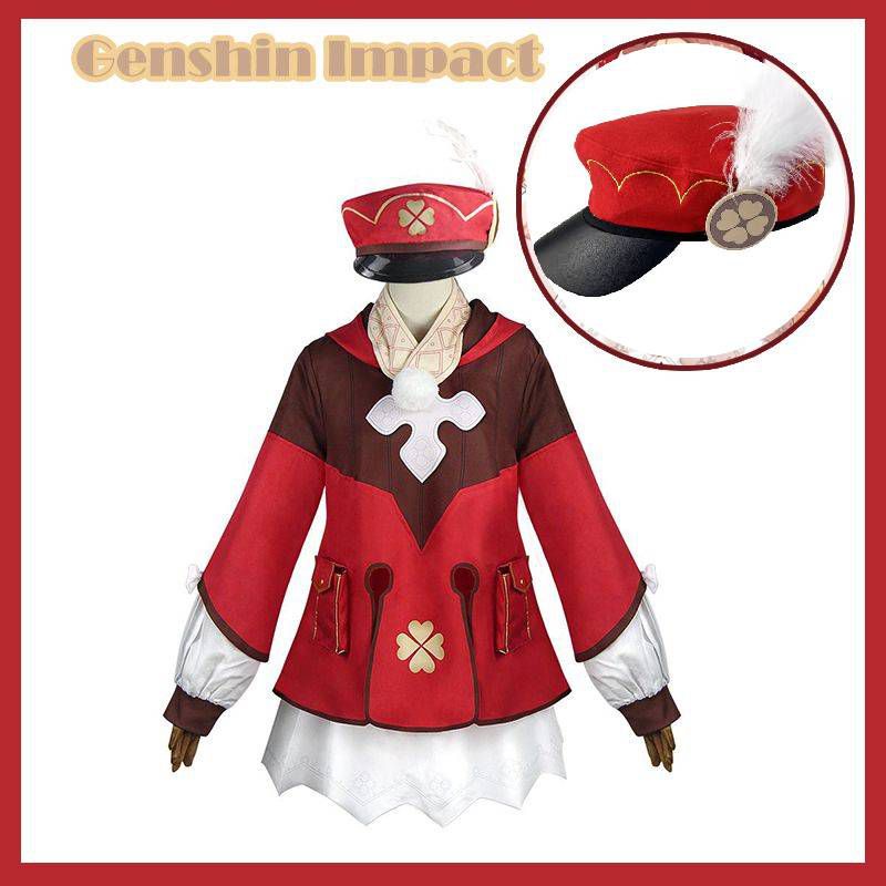 Genshin Impact Klee Embroidered Hat Around Cartoon Beret Halloween ...