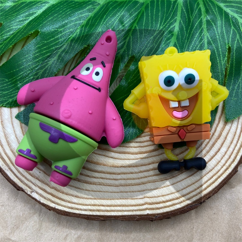 Creative Cartoon SpongeBob and Petrostar Flash Drive USB 2.0 Flash Disk ...