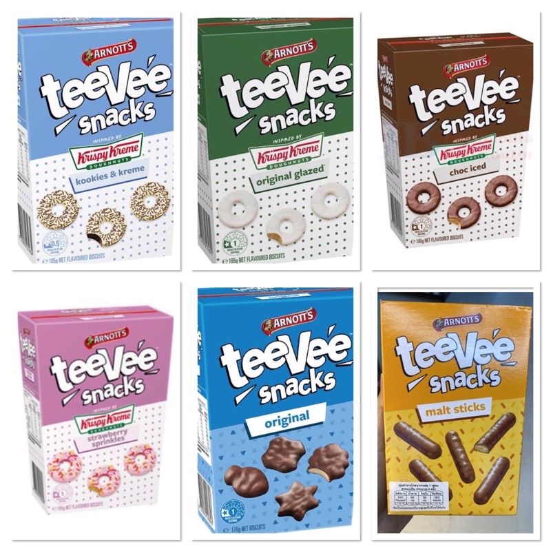 Arnott's Teevee Snack Crispy Creme Chocolate Coated Biscuits/Kookies ...