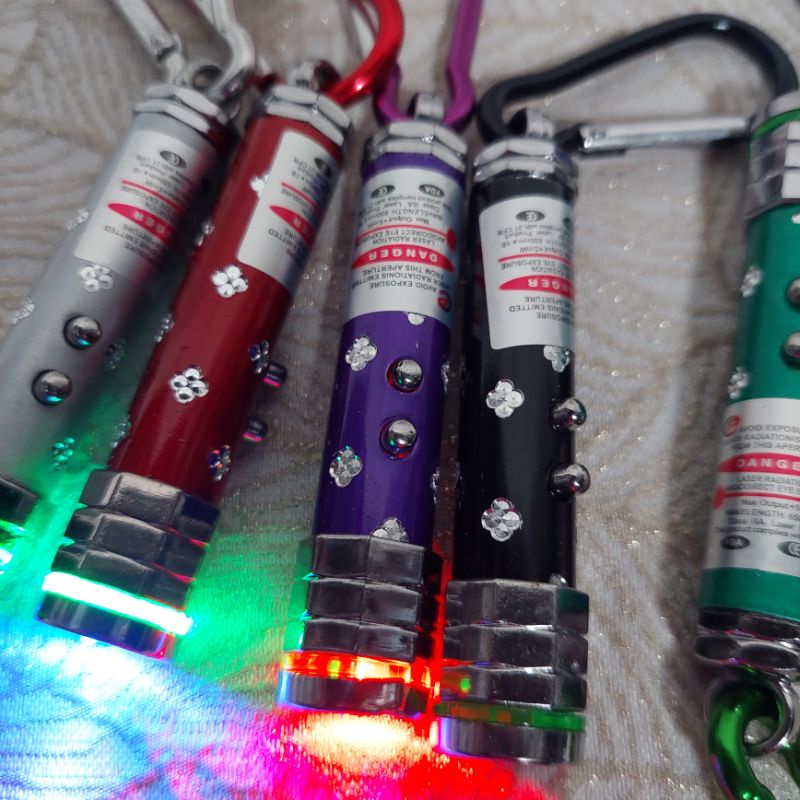 2-mode Twinkling Light laser Pointer Toy - laser Flashlight | Shopee ...