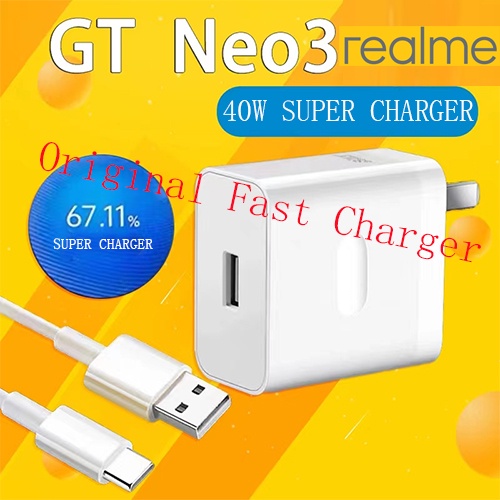Realme Charger Original Fast Charger 5A Micro Usb+Type-C Cable Adapter ...