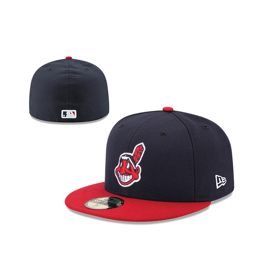 Cleveland Indians Hip Hop High Top Reverse Wear Number Style baseball ...
