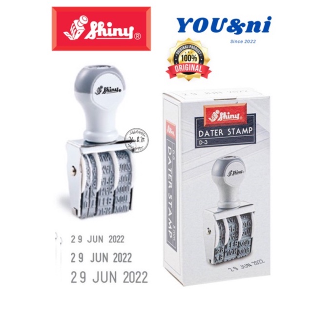 Shiny Date Stamp Dater Chop 5mm (D3), 4mm (D4), 3mm (D5) | Shopee ...
