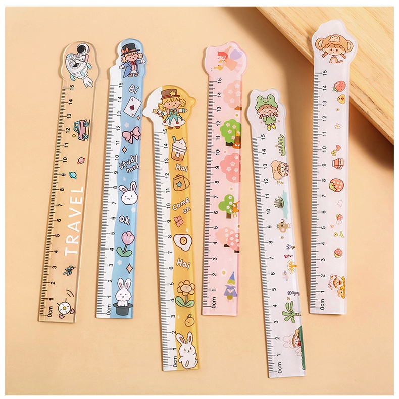 Cartoon Straight Ruler Cute Bookmarks Reading Ruler for Kid Ruler Kid ...