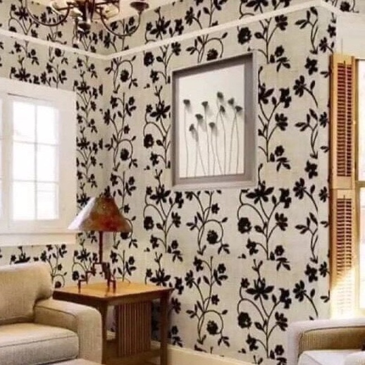 L15 Buttercup Flower Design PVC Wall Sticker Waterproof Self Adhesive ...