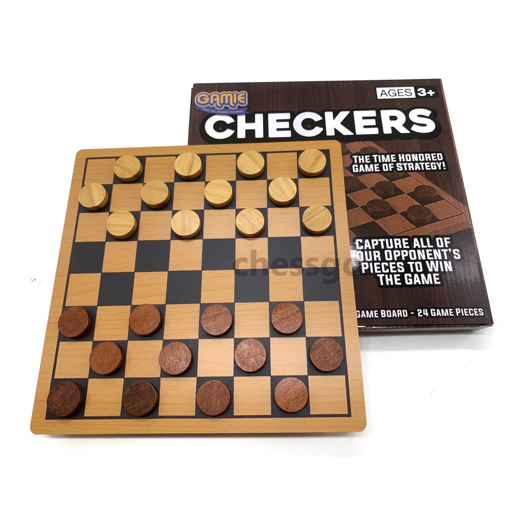 Thai Wooden Checkers Set Chessgo (size 25x25 cm) | Shopee Philippines
