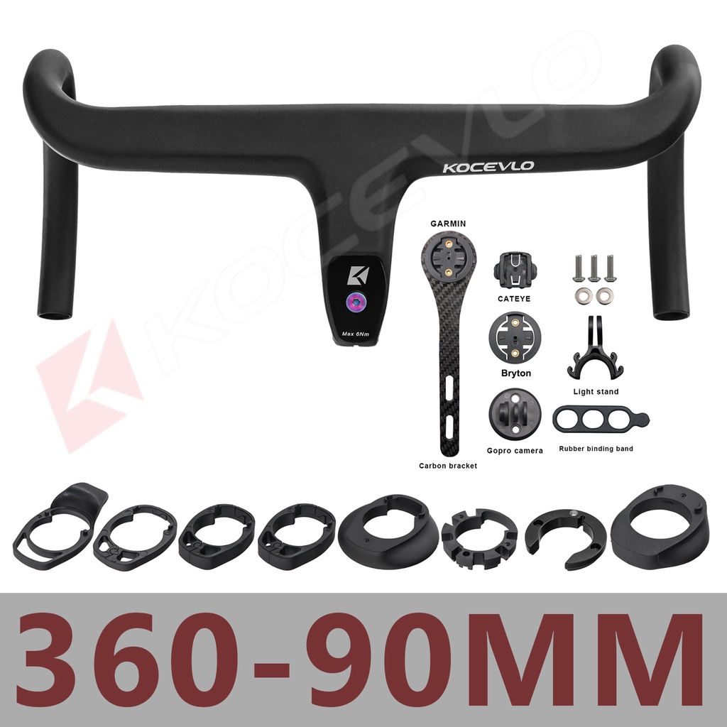 KOCEVLO Carbon Road Bicycle Handlebar Integrated Handlebar Internal ...