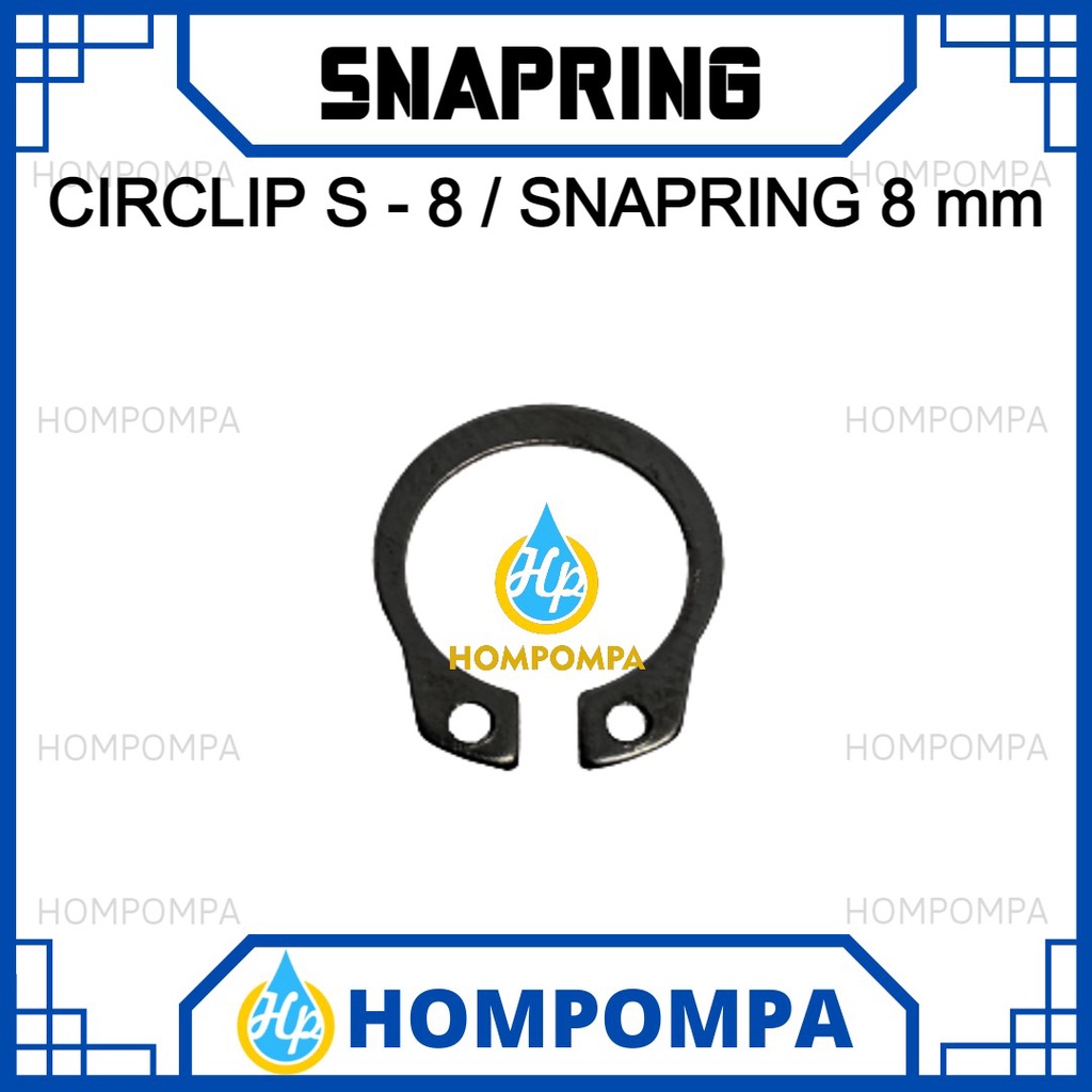 Snapring S8 SNAP RING S 8 ADT - AS 8mm Water Pump Spare Parts Clip ...