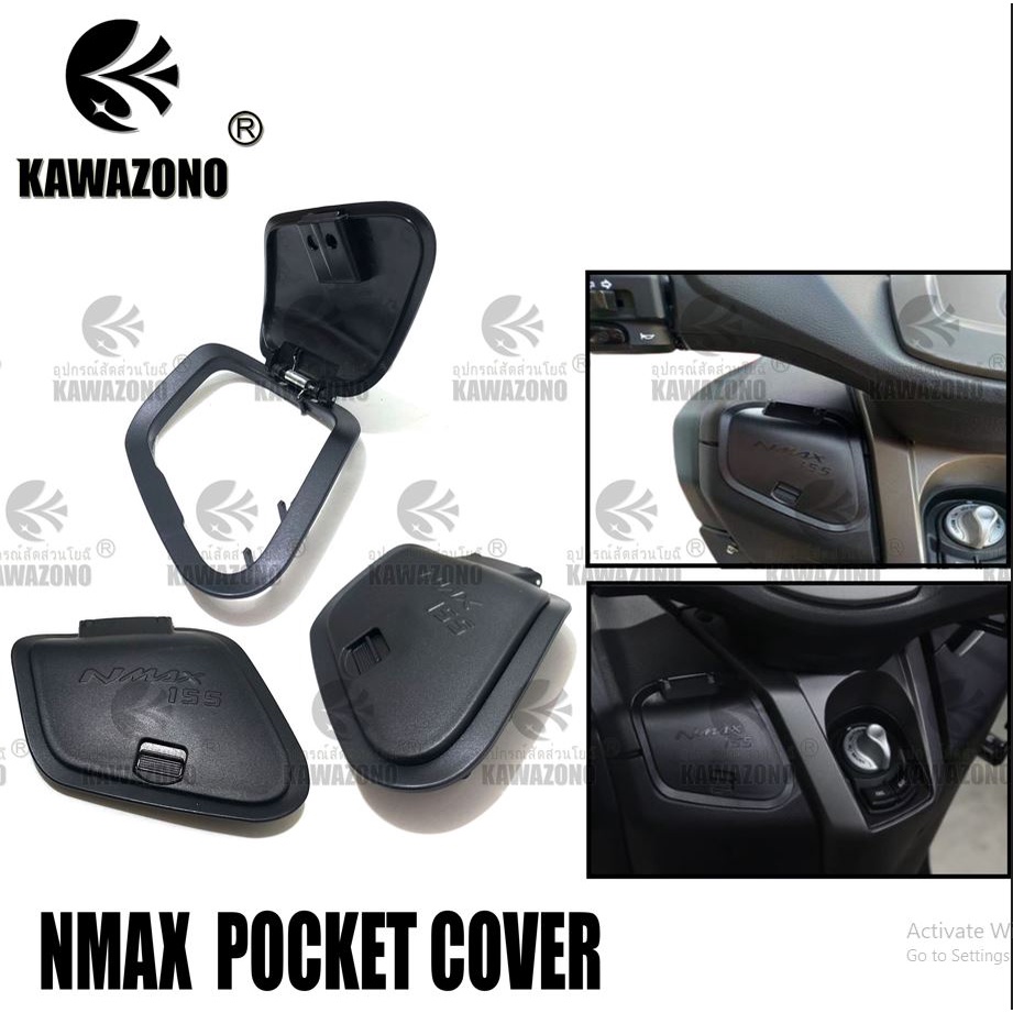 Side pocket cover For NMAX 2020/2021 volt compartment cover WITH A "N ...