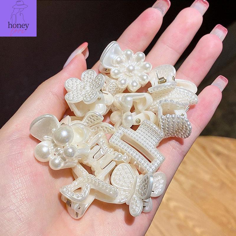 Mini claw clips solid color cute children's stars flowers love cartoon ...