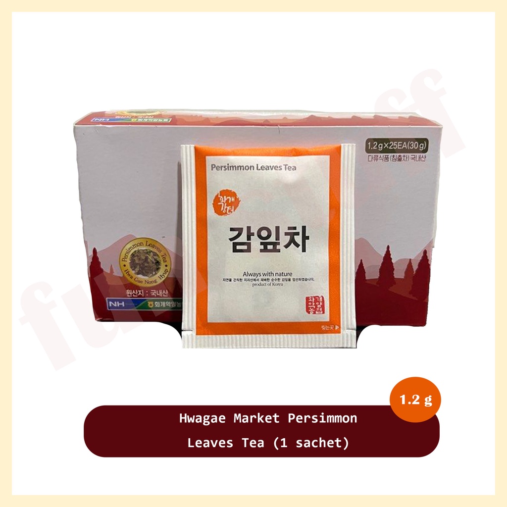 Korea HWAGAE Market 100% Persimmon Leaf Tea Loose Packet (1.2g x 1s ...