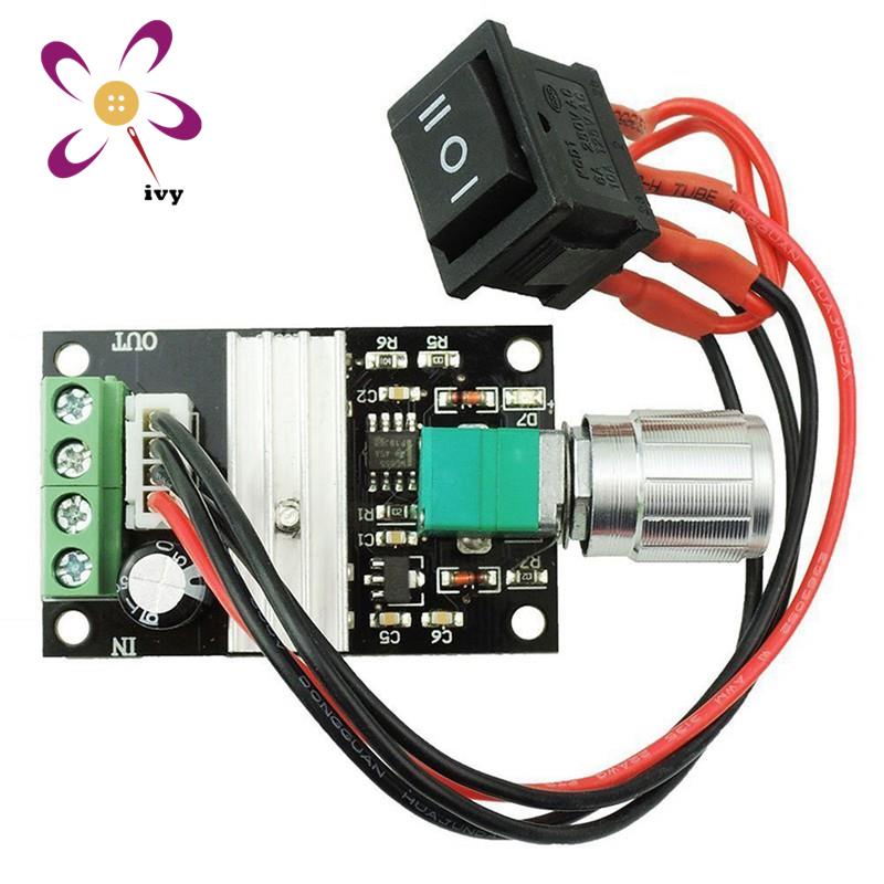 6V 12V 24V 28V 3A 80W DC Motor Speed Controller (PWM) Speed Adjustable Reversible Switch 1203BB ...