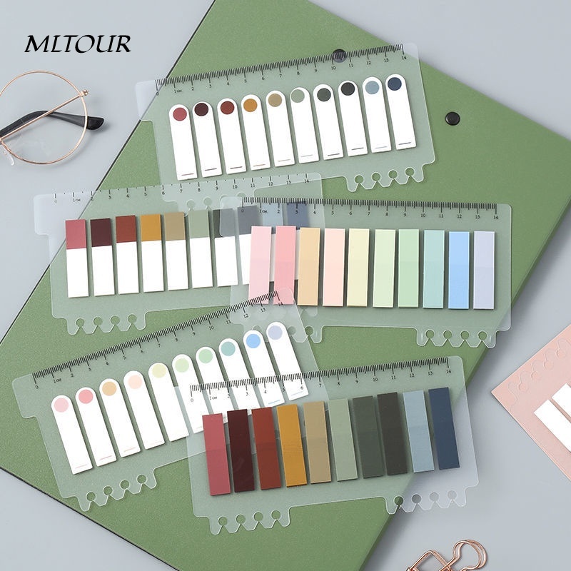 200 Sheets/pack Colorful Sticky Notes Memo Pad Label Note Bookmarks ...
