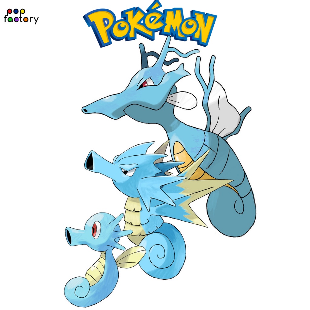 Horsea , Seadra & Kingdra Pokemon Cards TCG (1st Gen Pokemon) | Shopee ...