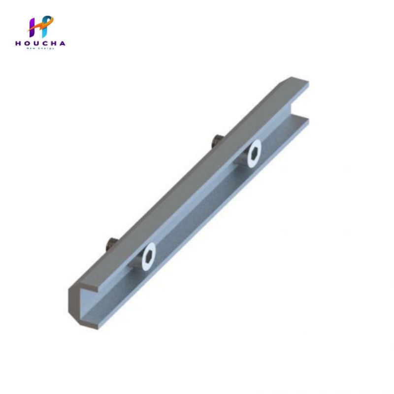 Solar Panel Mounting Aluminum Rail Connector Rail Splice Kits | Shopee ...