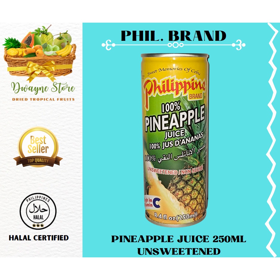 PINEAPPLE JUICE NECTAR 250ML , PHILIPPINE BRAND | Shopee Philippines