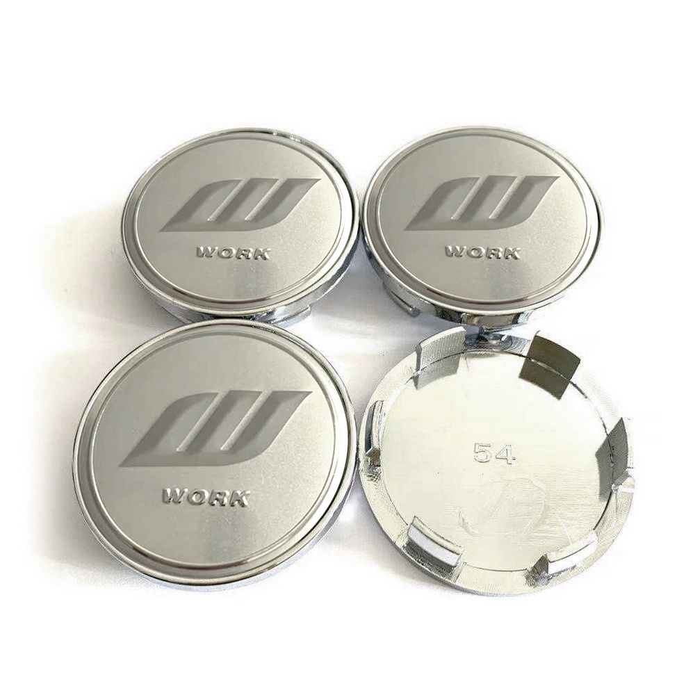 4pcs 54mm work wheel center cap dust proof hood cover plastic base rim ...