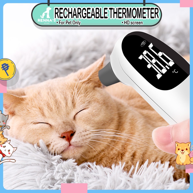 Renna's Rechargeable Infrared Thermometer For Cat Dog Thermometer ...