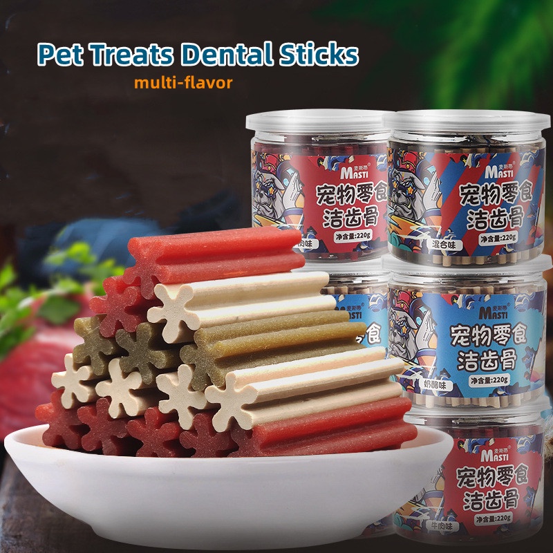 Pet Dog Treats Dental Sticks Dentastick Pet Dog Snack Molar Sticks 220g ...