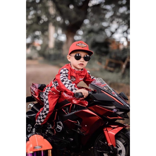 Motor racing costume FREE NAME 1-3yrs old for kids birthday outfit ...