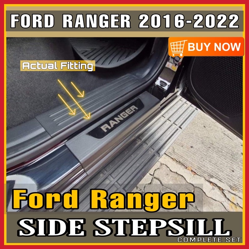 FORD RANGER 2016-2022 SIDE STEPSILL (FORD RANGER ACCESSORIES) | Shopee ...