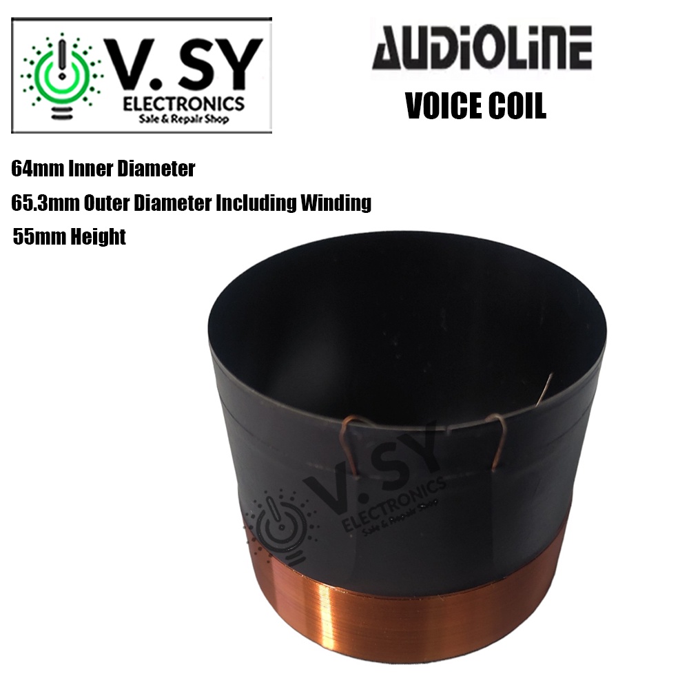 Audioline Voice Coil 64mm Speaker Replacement Voice Coil Single Coil ...