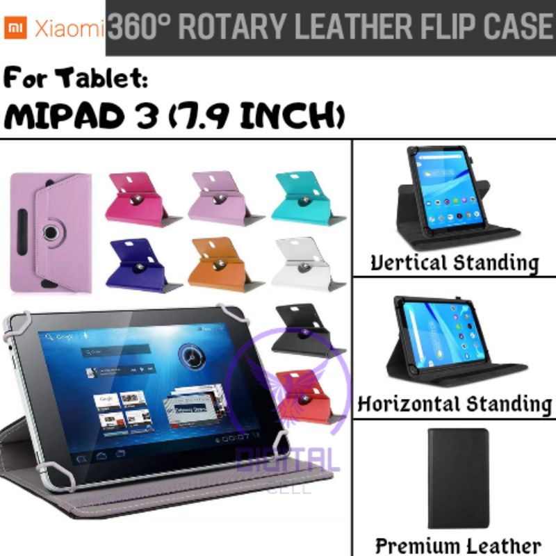 Xiaomi MI PAD MIPAD 3 8 INCH ROTARY CASE LEATHER FLIP CASE BOOK COVER ...