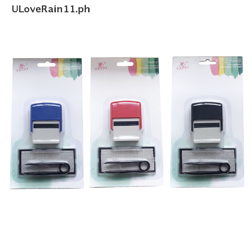 ULoveRain Rubber Stamp Kit DIY Custom Personalized Self Inking Business ...