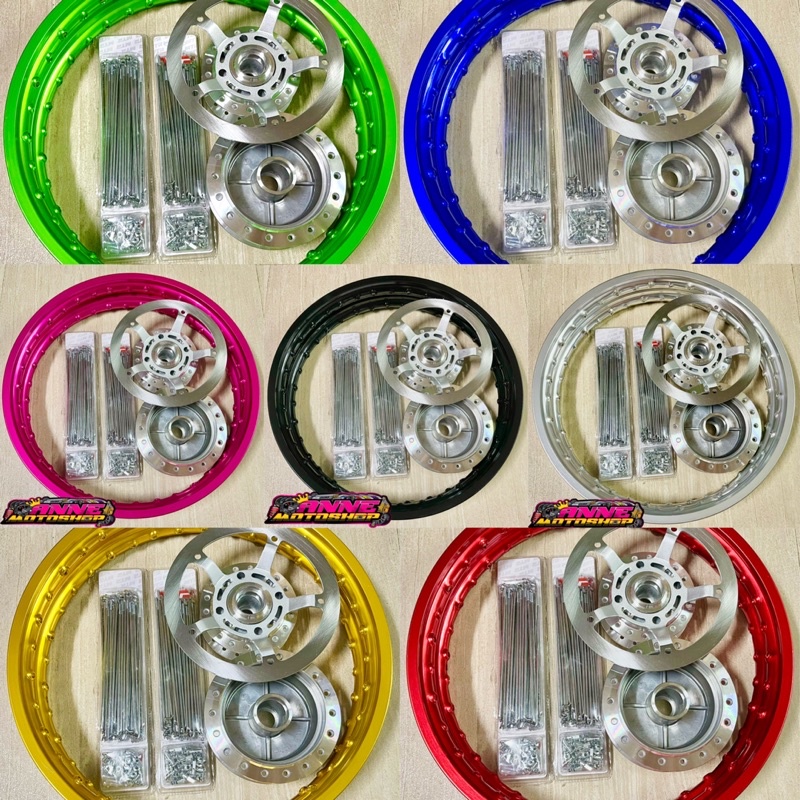 Rimset Xrm,Wave125,Wave100disctype,Rs125 Carb with Buta disc | Shopee ...