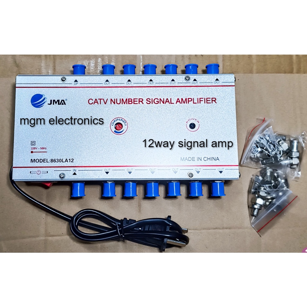 CATV Signal Amplifier Booster 12WAY Splitter | Shopee Philippines