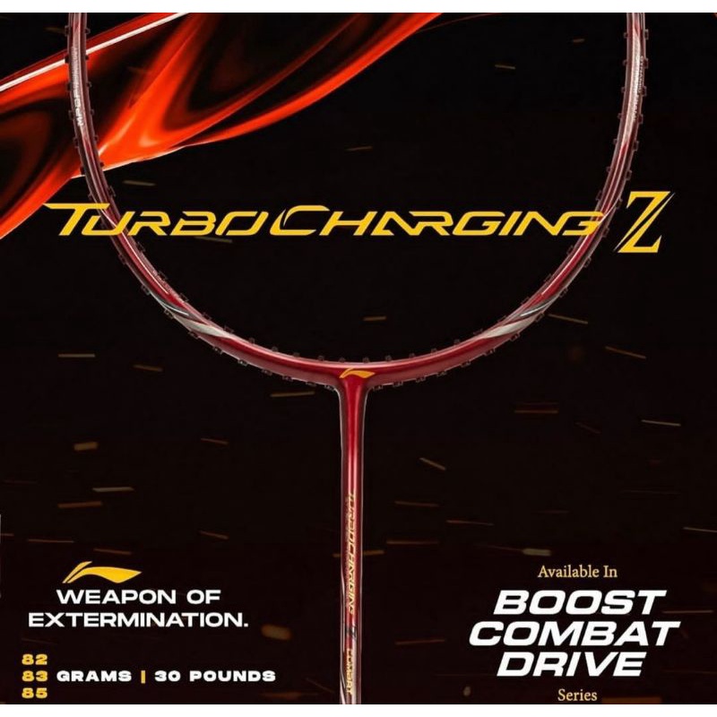 Badminton Racket LI-NING TURBO CHARGING (SERIES) COMBAT/DRIVE/BOOST ...