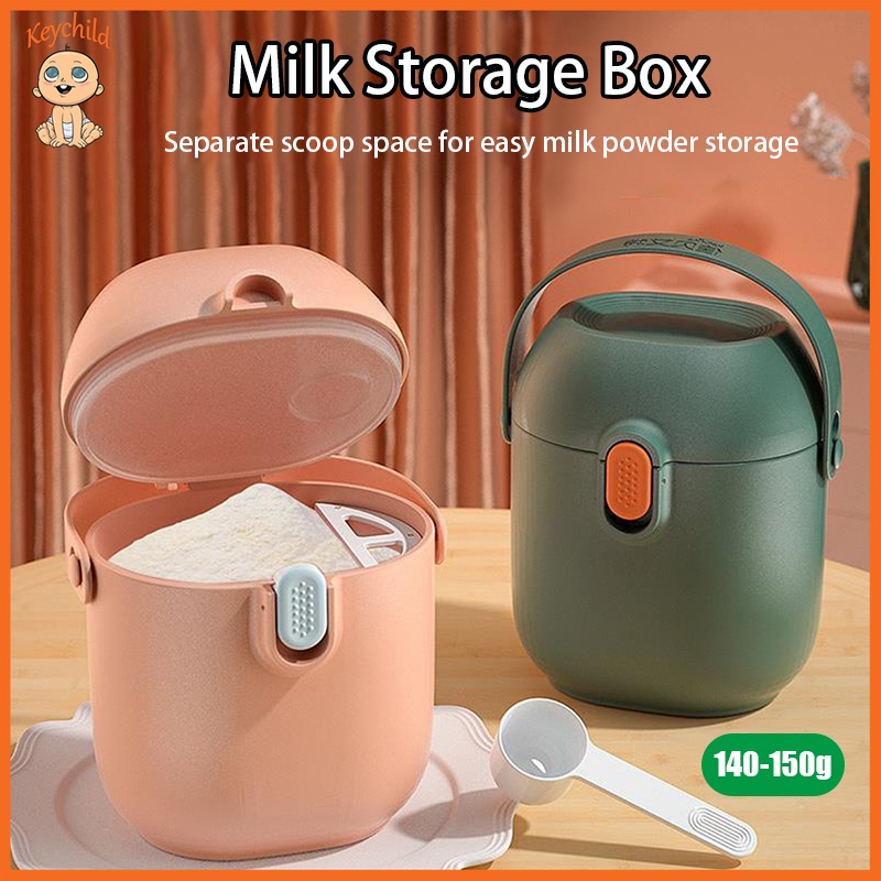 Portable milk powder storage box holding 140-150g baby food milk powder ...
