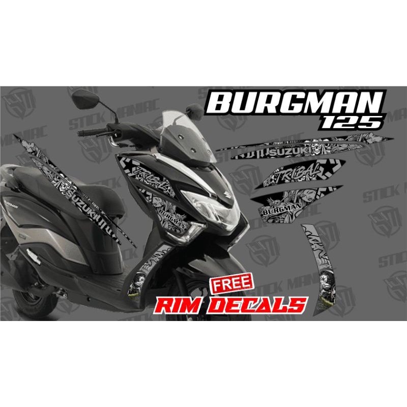 Suzuki burgman decals sticker | Shopee Philippines