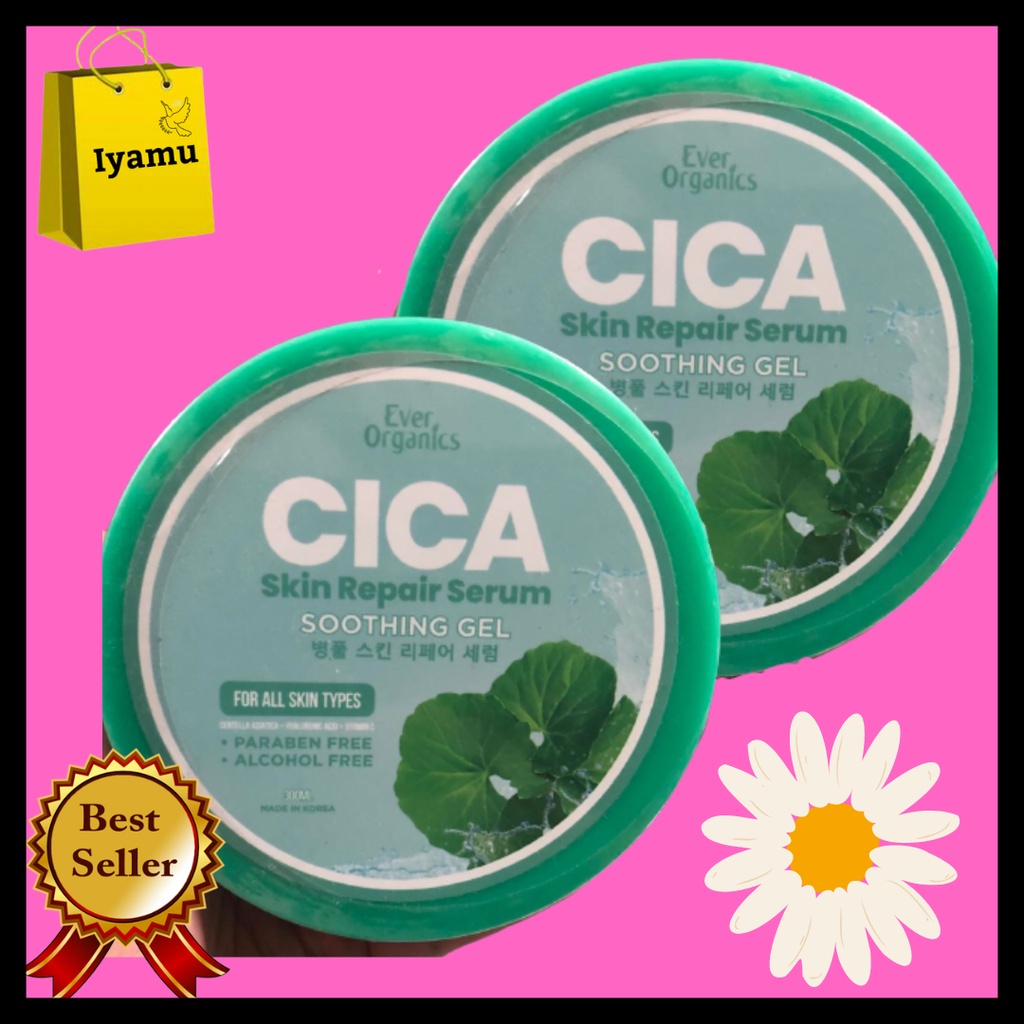 Ever Organic Skin Repair Serum Soothing Gel Cica 300ml | Shopee Philippines