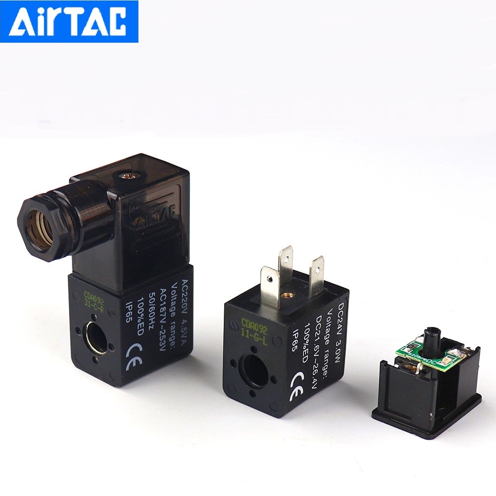 AirTac 4V210-08 Solenoid Valve AC 220V Solenoid Valve Coil | Shopee ...