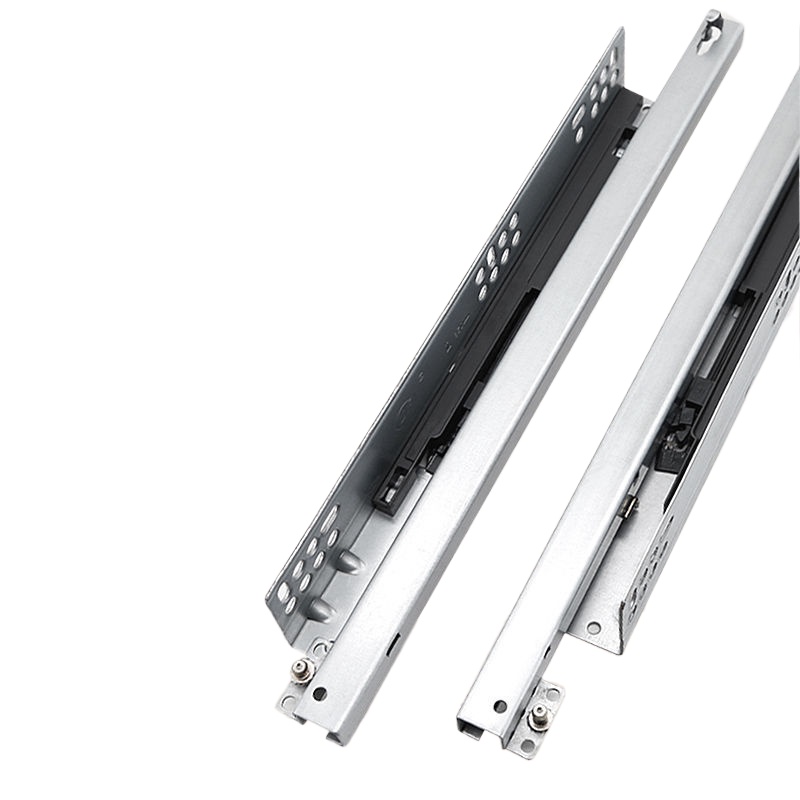 ☃Bottom drawer rail damping buffer hidden cabinet bottom rail rebound ...