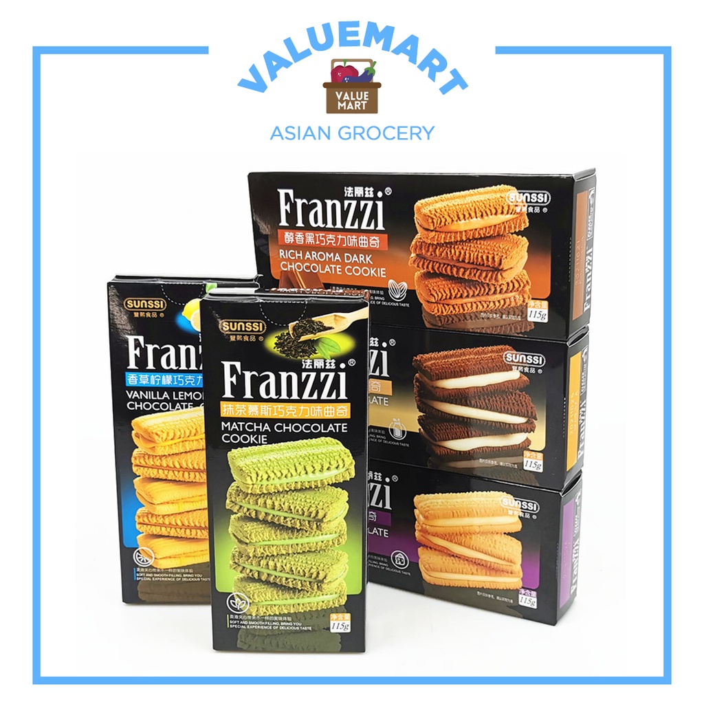 Franzzi 115 grams Sandwich Crumbly Butter Cookies w/ Cream Filling ...