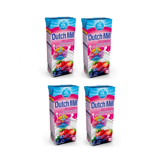 Dutch Mill Yoghurt Drink Superfruits with Mixed Berries Juice 4 packs ...