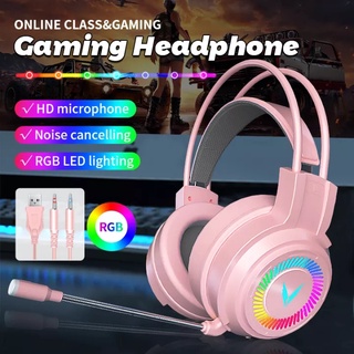 Ajazz AX120 USB Wired Headset 3.5mm Stereo Gaming Headset Noise ...